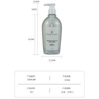 China Luxury PET Plastic 300ml Pump Bottles White Transparent Black For Shampoo Conditioner Lotion Facial Cleanser Packaging for sale