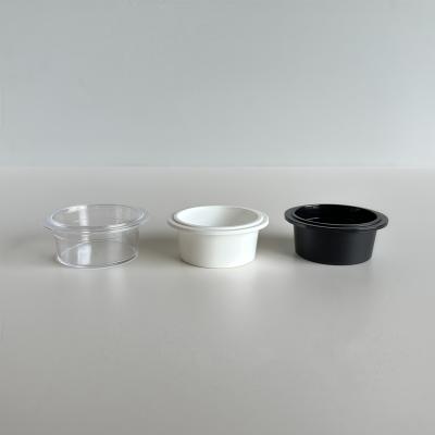 China 20ml PP Plastic Cups with Lids for Cosmetic Cream Lotion 54mm Diameter for sale