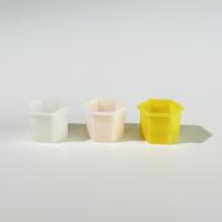China 1.3ml Hexagon PP Plastic Cup with Aluminum Foil Lid for Cosmetics for sale
