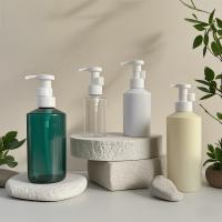 China 300ml-500ml PET Cylinder-Shaped Lotion Pump Bottle for Cosmetic Packaging with Customizable Logo Print for sale