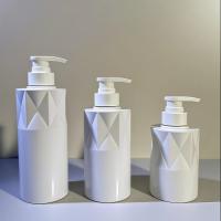 China Glassy Shape PET Cosmetic Bottle with Press Pump and Custom Logo 5000pcs MOQ 15-35 Days Delivery for sale