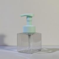 China Square Cosmetic Lotion Pump Bottle with PET Material and Press Pump for Skin Care Packaging for sale