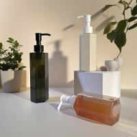 China Hexagonal Straight Body PET Plastic Bottle with Press Pump Sealing for Cosmetic Lotion or Shampoo in 120ml 150ml 200ml Capacity for sale