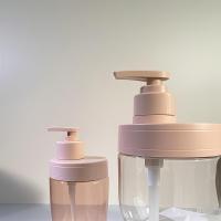 China 400ml 500ml PET Plastic Cosmetic Bottle with Press Pump for Essential Oil Shampoo and Lotion for sale