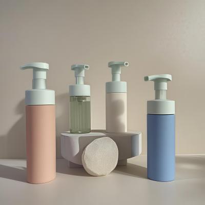 China 100ml 120ml 160ml Plastic Cosmetic Bottle PET Bottle for Shampoo Lotion Body Wash with Press Pump and Custom Color for sale