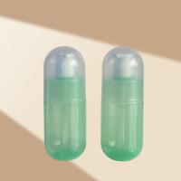 China 300ml Capacity Transparent Green PET Pump Dispenser Bottle for Cosmetic Lotion with Custom Logo for sale