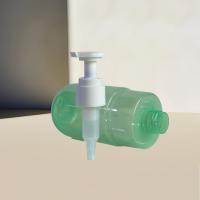 China 300ml Capacity Transparent Green PET Pump Dispenser Bottle for Cosmetic Lotion with Custom Logo for sale
