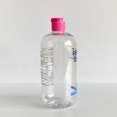 China Custom Printed PET Plastic Cylinder Lotion Bottle with Flip Top Cap for Shampoo and Body Wash for sale