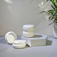 China 20ml 40ml Plastic Flat round Cosmetic Cream Jars for Cream Lotion Products for sale