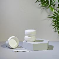 China 20ml 40ml Plastic Flat round Cosmetic Cream Jars for Cream Lotion Products for sale