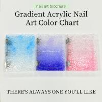 China Detachable Acrylic Magnetic Nail Art Display Board with 120/180/240 Colors Gradient Color Book Plastic Tool for Nail Gel Tips for sale