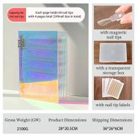 China Detachable Acrylic Magnetic Nail Art Display Board Gradient Colors 120/180/240 Shades for Plastic Tool Nail Gel Nail Supplies for sale