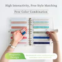 China Professional Detachable Acrylic Magnetic Nail Art Display Board 120/180/240 Gradient Colors Solid Plastic Tool for Nail Gel Tips for sale