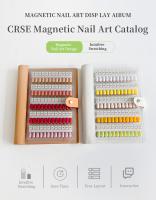 China Professional Detachable Acrylic Magnetic Nail Art Display Board 120/180/240 Gradient Colors Solid Plastic Tool for Nail Gel Tips for sale
