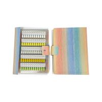 China Professional Detachable Acrylic Single Magnetic Nail Art Display Board Square 120/180/240 Gradient Colors Plastic Tool for Nail for sale