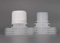China Clear Plastic Spout Suction Nozzle Caps With Double Gaps 16mm Inner Diameter for sale