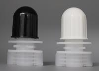 China Customized 1mm Thickness Gray Or Black Plastic Spout Caps / Screw On Pour Spouts for sale