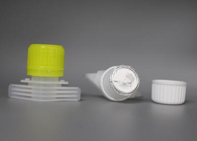 China 16mm Pour Spout Caps With Aluminum Seal Liner For Standing Jelly Bag for sale