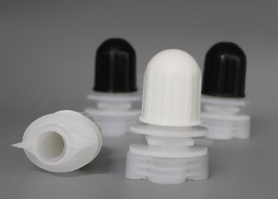 China Oval Round Type White Stand Up Pouch Spout Top Caps 12 Millimeter for sale