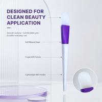 China Soft Silicone Face Mask Applicator Brush Silicone Handle Skincare Cream Reusable Cosmetic Spatula Facial Mask Mixing Applying for sale