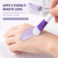 China Soft Silicone Face Mask Applicator Brush Silicone Handle Skincare Cream Reusable Cosmetic Spatula Facial Mask Mixing Applying for sale