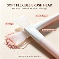 China Soft Silicone Face Mask Applicator Brush Silicone Handle Skincare Cream Reusable Cosmetic Spatula Facial Mask Mixing Applying for sale