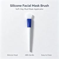 China Silicone Facial Mask Brush, Soft Clay Mud Mask Applicator with Silicone Head and ABS Handle for Even Skincare Application for sale