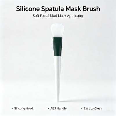 China Silicone Spatula Mask Brush, Soft Facial Mud Mask Applicator with Silicone Head and ABS Handle for Even Skincare Application for sale