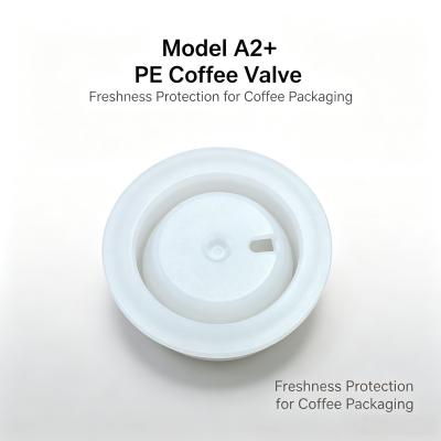 China Model A2+ PE Coffee Valve One-Way Air Vent Valve for Coffee Bag Flexible Packaging for sale