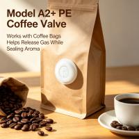 China Model A2+ PE Coffee Valve One-Way Air Vent Valve for Coffee Bag Flexible Packaging for sale