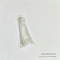 China Coffin ABS Nail Tips, Clear Full Cover False Nails for Salon Nail Extension DIY Nail Art and Bulk Supply for sale