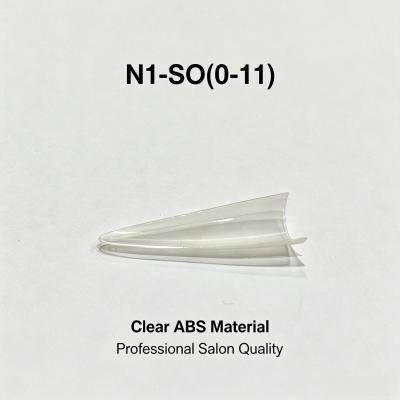 China Nail Tips Clear Full Cover ABS Fake Nails Set for Finger Press on Salon Nail Extension DIY Nail Art and Bulk Supply for sale