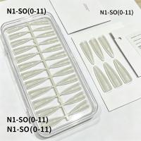 China Nail Tips Clear Full Cover ABS Fake Nails Set for Finger Press on Salon Nail Extension DIY Nail Art and Bulk Supply for sale