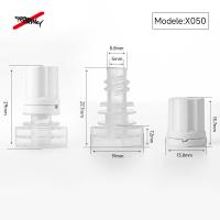 China 5mm X050 Plum Blossom Spout Cap Leak-Proof Industrial Food Grade PE Nozzle Cover for Cosmetic Liquid Refill Pouch Packaging for sale