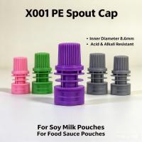 China X001 Food Grade PE Plastic Spout,8.6mm Inner Diameter, Acid & Alkali Resistant. Designed for Soy Milk, Sauce & Paste Stand-Up Spout Pouches, Reliable Heat Welding & Leakproof for sale
