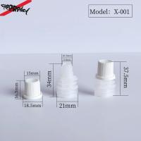 China X001 Food Grade PE Plastic Spout,8.6mm Inner Diameter, Acid & Alkali Resistant. Designed for Soy Milk, Sauce & Paste Stand-Up Spout Pouches, Reliable Heat Welding & Leakproof for sale