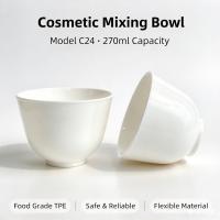 China C24 Food‑Grade TPE Cosmetic Mixing Bowl 270ml For Salon & DIY Skincare | Safe for mixing mask powder & beauty paste. Reusable non‑stick beauty container for professional salon and home DIY facial care for sale