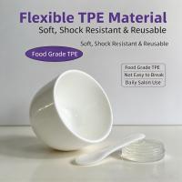 China C24 Food‑Grade TPE Cosmetic Mixing Bowl 270ml For Salon & DIY Skincare | Safe for mixing mask powder & beauty paste. Reusable non‑stick beauty container for professional salon and home DIY facial care for sale