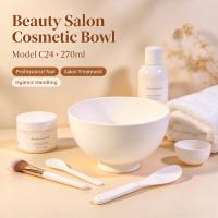 China C24 Food‑Grade TPE Cosmetic Mixing Bowl 270ml For Salon & DIY Skincare | Safe for mixing mask powder & beauty paste. Reusable non‑stick beauty container for professional salon and home DIY facial care for sale