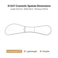 China S1247 Food Grade PP Cosmetic Mixing Spatula For Beauty Salon | Ideal for mixing mask powder & beauty cream paste. Perfect for beauty salons, spa studios and home DIY skincare. Wholesale available. for sale