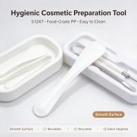 China S1247 Food Grade PP Cosmetic Mixing Spatula For Beauty Salon | Ideal for mixing mask powder & beauty cream paste. Perfect for beauty salons, spa studios and home DIY skincare. Wholesale available. for sale