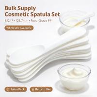 China S1247 Food Grade PP Cosmetic Mixing Spatula For Beauty Salon | Ideal for mixing mask powder & beauty cream paste. Perfect for beauty salons, spa studios and home DIY skincare. Wholesale available. for sale