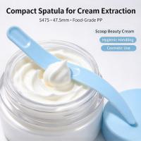 China S475 47.5mm Food‑Grade PP Cosmetic Spatula | White In‑Stock Wholesale | For extracting & applying facial cream, perfect for beauty salons & cosmetic jar accessories. Bulk wholesale available. for sale
