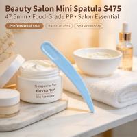 China S475 47.5mm Food‑Grade PP Cosmetic Spatula | White In‑Stock Wholesale | For extracting & applying facial cream, perfect for beauty salons & cosmetic jar accessories. Bulk wholesale available. for sale