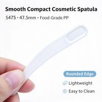 China S475 47.5mm Food‑Grade PP Cosmetic Spatula | White In‑Stock Wholesale | For extracting & applying facial cream, perfect for beauty salons & cosmetic jar accessories. Bulk wholesale available. for sale