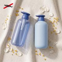 China 500ml PET Lotion Pump Bottle | Custom Cosmetic Packaging | BPA-free recyclable PET empty bottle for shampoo, body wash, liquid soap. Custom color & logo, bulk wholesale for cosmetic brands. for sale