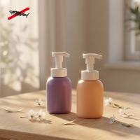 China 300ml PET Lotion Pump Bottle | Cosmetic Shampoo Packaging Bottle Supplier | 43 thread neck, leakproof, matte multi-color available. Custom logo & surface. Bulk Wholesale. for sale