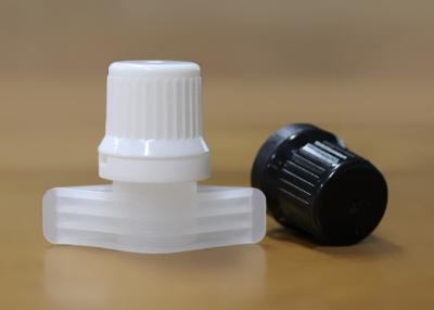 China Leak Proof PP / PE Plastic Pour Spout Cover Corner On 300ML Liquid Flexible Bags for sale