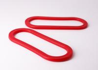 China Hard Plastic Bag Handles For Vaccum 5kg Rice / Grocery Bag Carrier Handle for sale