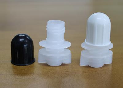 China PP Plastic Pour Spout Caps Top 12mm Dia For Square Bottom Bag Oval Shape for sale